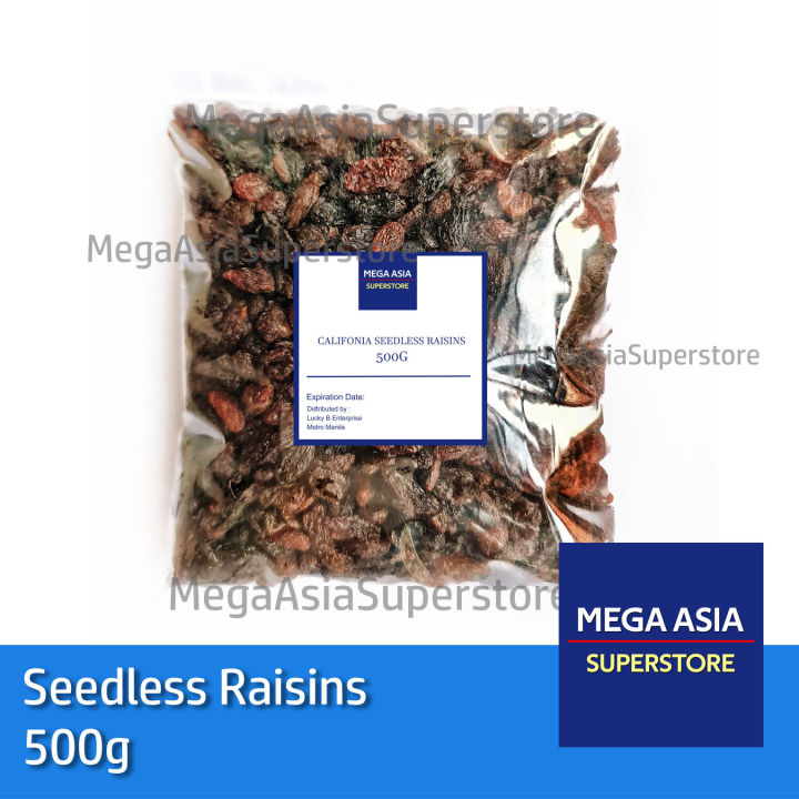 Mega Asia Seedless Raisins 500g | Lazada PH