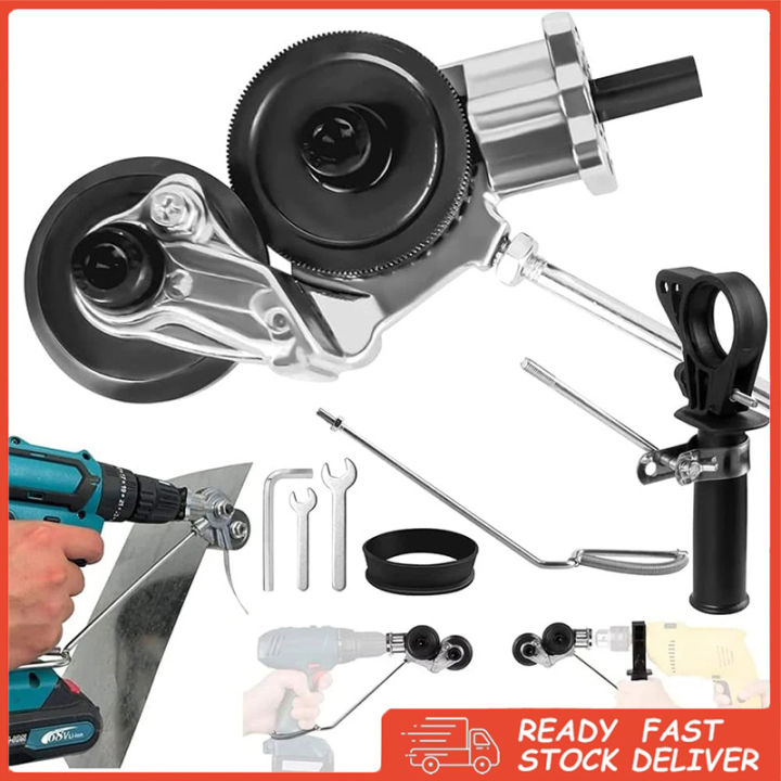 Electric Drill Plate Cutter Attachment Metal Sheet Cutter Nibbler Saw ...