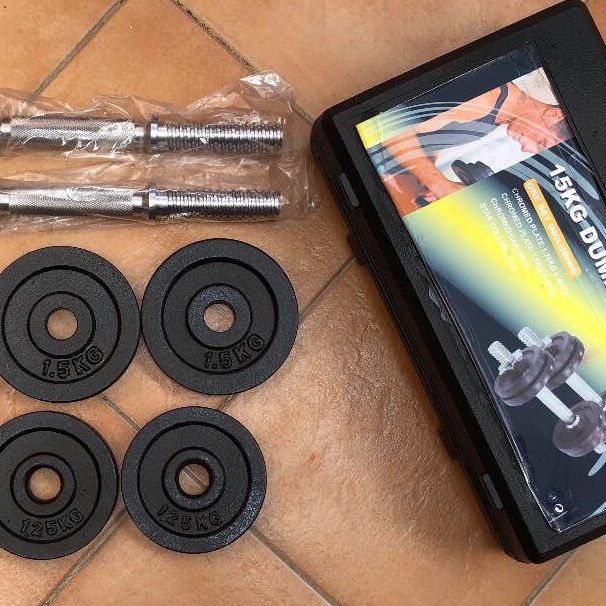 FREE CASE! Dumbbells Set 15KG | Lazada PH
