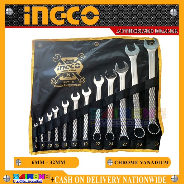 6-32mm combination wrench set ingco professional tools original | Lazada PH