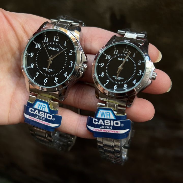 Watchtime นาฬิกาข้อมือคู่รัก หน้าปัดเลขขนาด 32,43มม. สายเลทตัดสายได้ ...