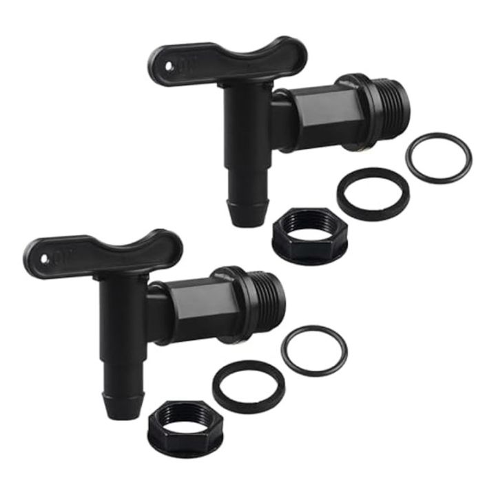 2 Set Drum Spigot Faucet Pail Taps with Gasket Plastic Construction ...