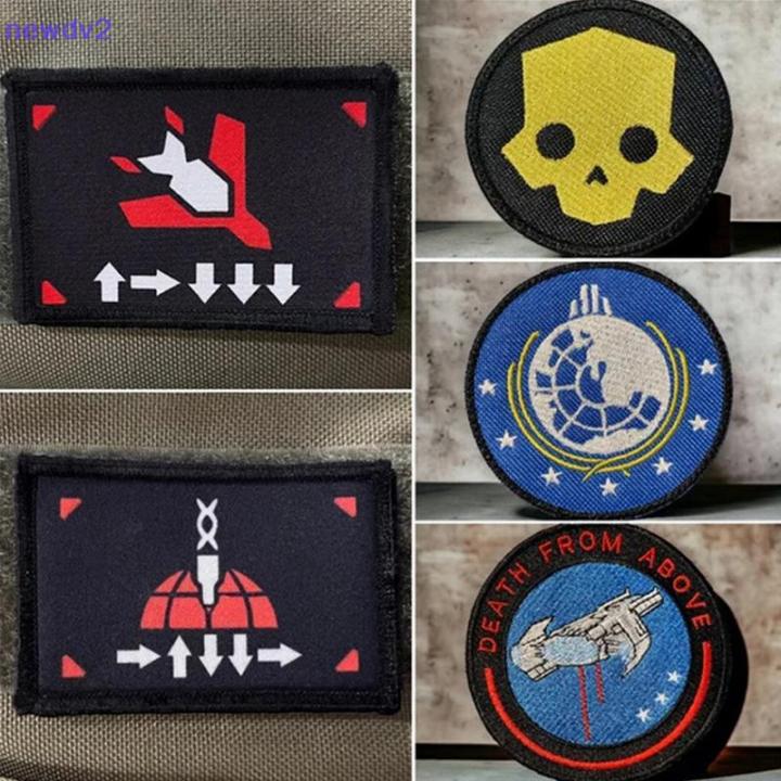 newdv2 Helldivers2 Morale Patch Embroidery Prison Diver Morale Patch Badge Applique Self ...