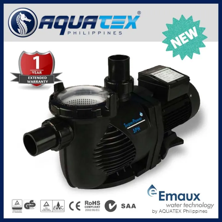EMAUX Super Power Pool Pump SPH Series 0.75HP, 1HP, 1.5 HP, 2HP, 3 HP ...