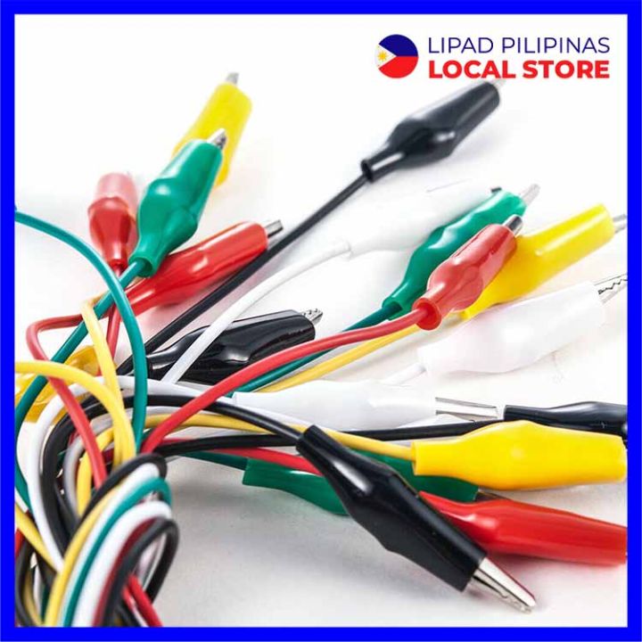 Alligator Crocodile Clip Double Ended Jumper Wire Cable Testing Leads ...