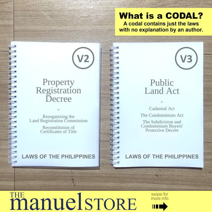 Codal Notebook (2023) Property Registration Decree, Land Titles Deeds ...