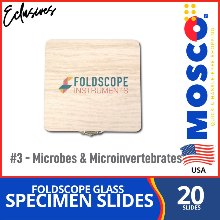 Foldscope™ Slide Box Set #3 - Microbes & Microinvertebrates Specimen ...