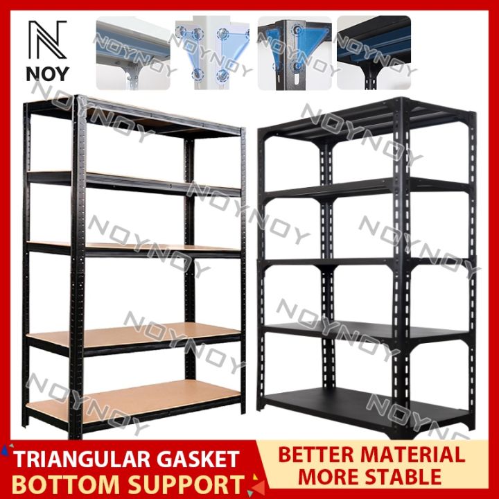【120*40*200 Large Size 】 Multi-Purpose & Size Metal Shelf Boltless Metal Storage Rack Shelves ...
