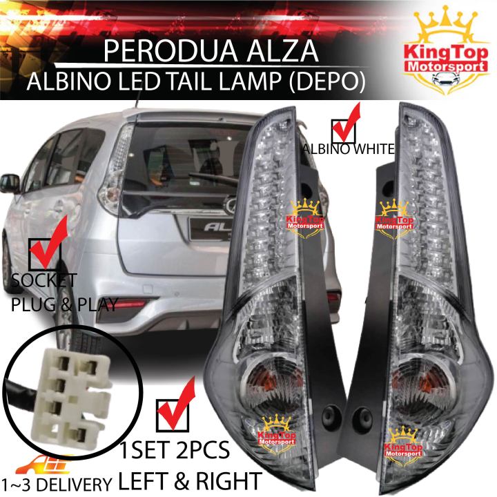 Depo Alza SE (09-20)Tail Lamp/Lampu Belakang/Back Light White/Albino ...