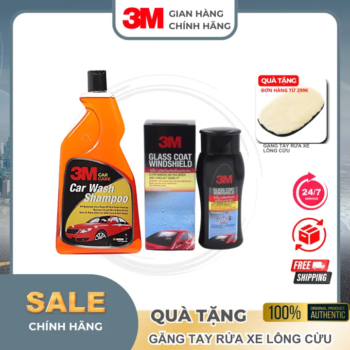 Combo Dung Dịch Chống Bám Nước Kính Xe 3M 08889 LT 200ml Và Xà Bông Rửa ...