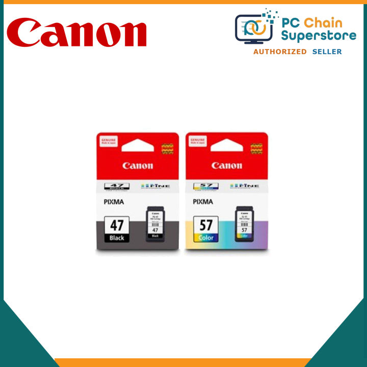 Canon PG-47 Black / CL-57 Color Pixma Ink Cartridge for Canon ( E400 , E410 , E417 , E460 , E470 ...