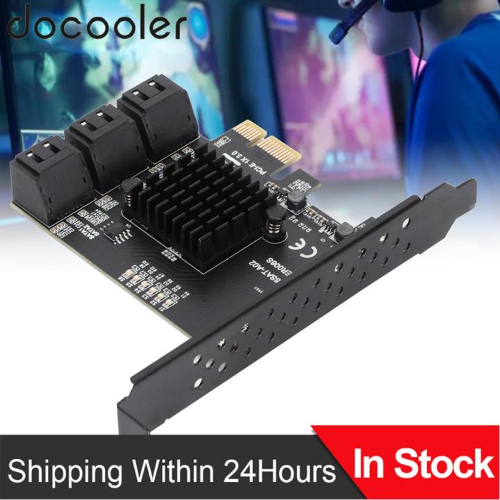 Hard Disk Expansion Card 6 Ports 6.0 Gbps High Speed PCI‑E To SATA Card ...