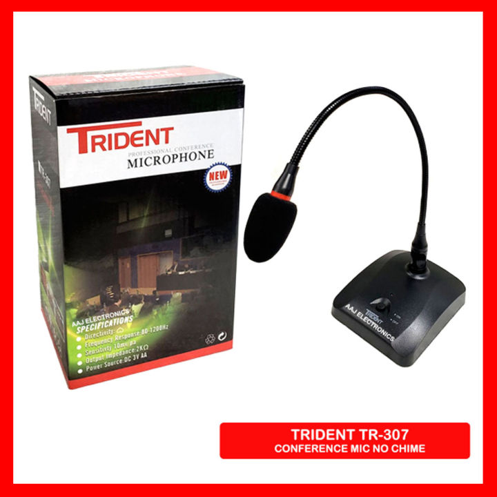 ORIGINAL TRIDENT TR-307 Professional Conference MICROPHONE No Chime ...