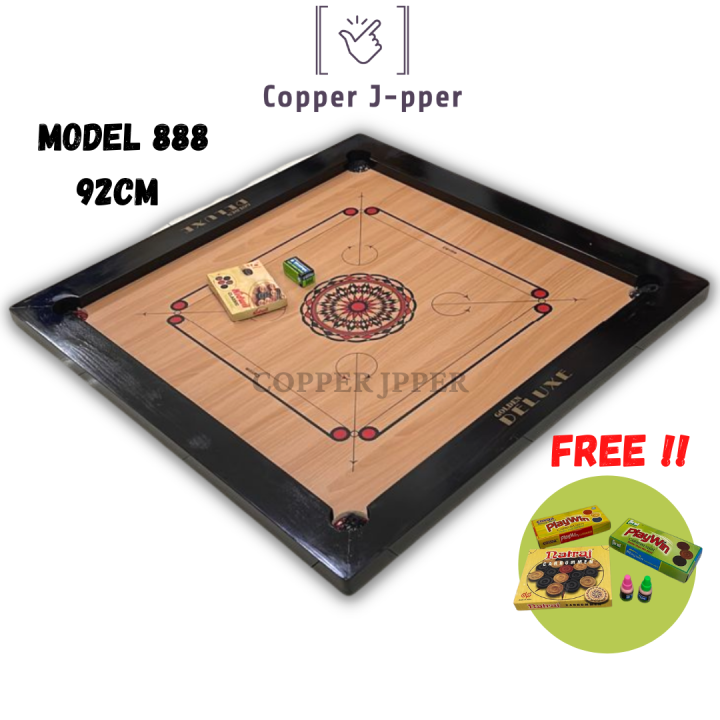 DELUXE Carrom Board 92cm X 92cm With Carom Men And Striker And Carrom ...