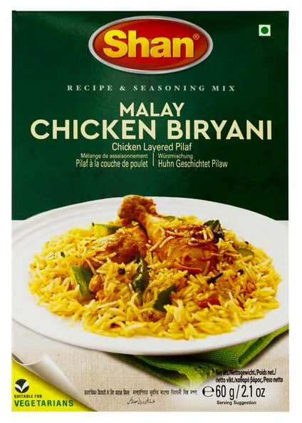 Shan Malay Chicken Biryani Spice Powder (60g) | Lazada PH