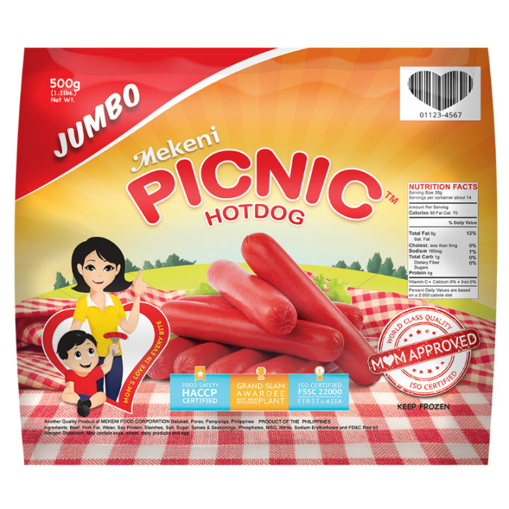 Mekeni Picnic Red Hotdog Jumbo 500g | Lazada PH