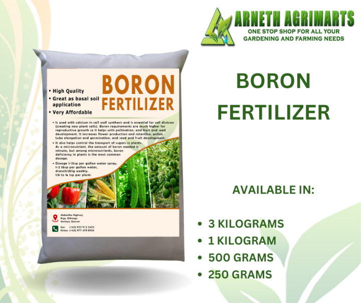 BORON FERTILIZER for rooting and fruit development | Lazada PH
