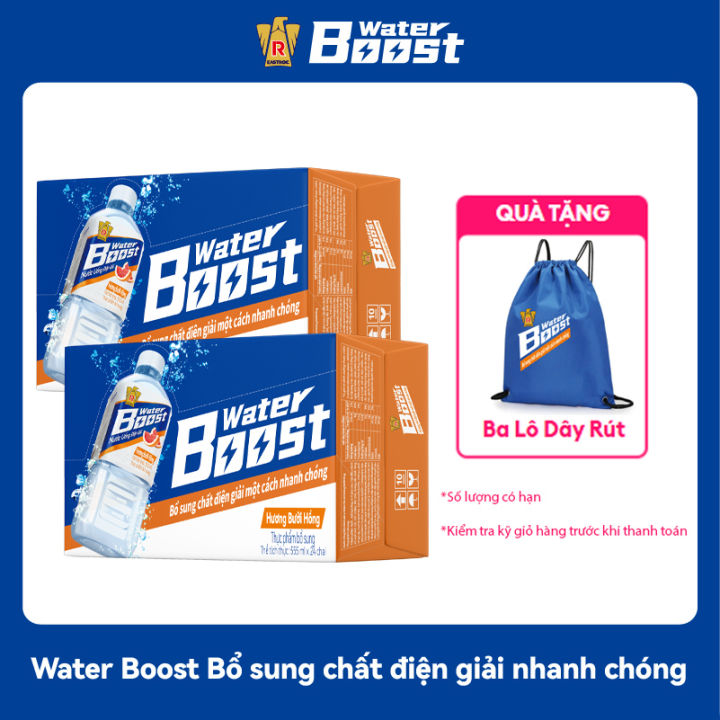 Combo 2 Thùng 24 Chai Nước Giải Khát Water Boost Hương Bưởi Hồng Nước ...