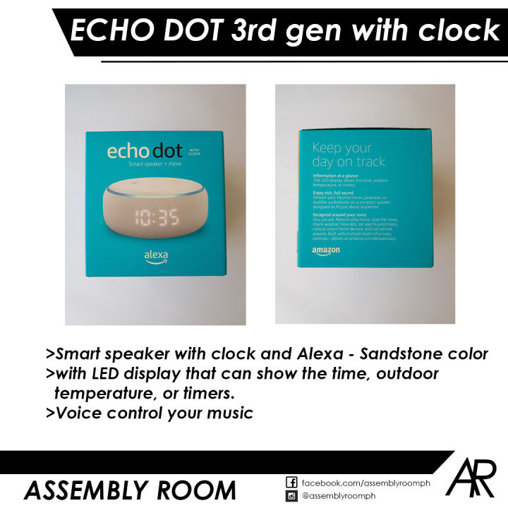 Amazon Echo Dot (3rd Gen) - Smart speaker with clock and Alexa ...