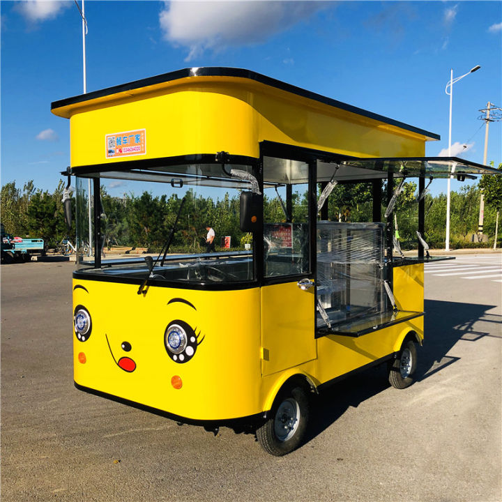 Jucai snack car multifunctional dining car electric four-wheel mobile ...