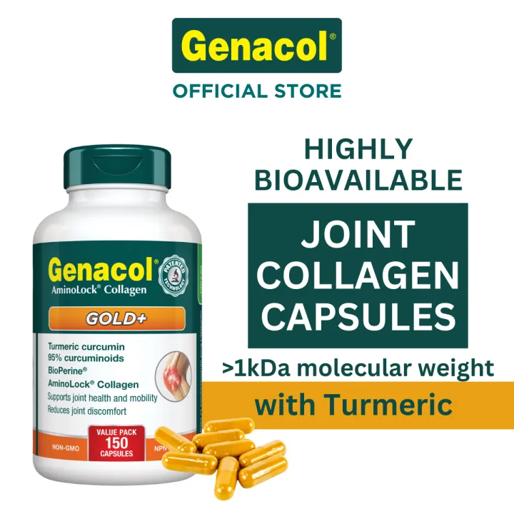 Genacol Gold Plus 150 caps Ultra Hydrolyzed Collagen Peptide Supplement ...