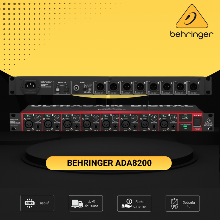 สินค้าส่งฟรี BEHRINGER ADA8200 ออดิโออินเตอร์เฟส 8 In/8 Out ADA-8200 ...