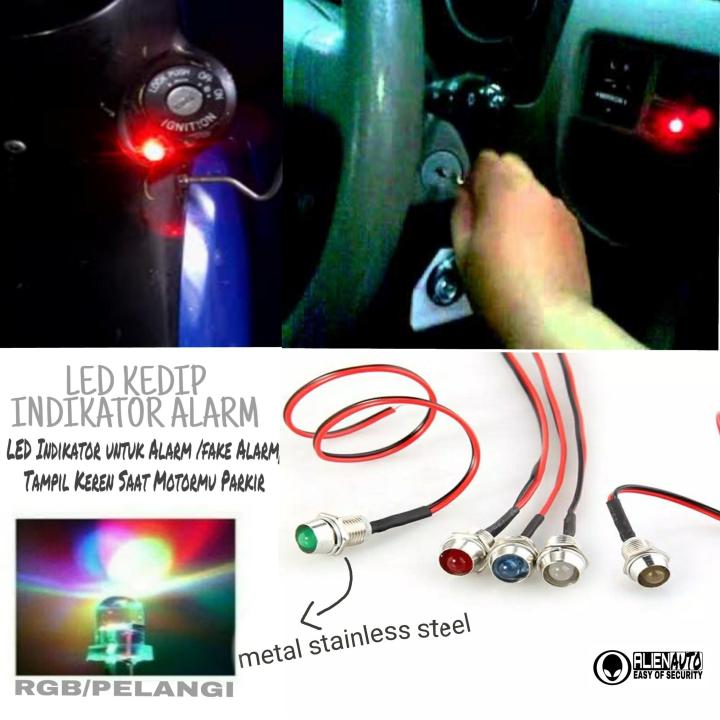 indikator alarm nyala RGB disko pelangi rainbow untuk motor dan mobil ...