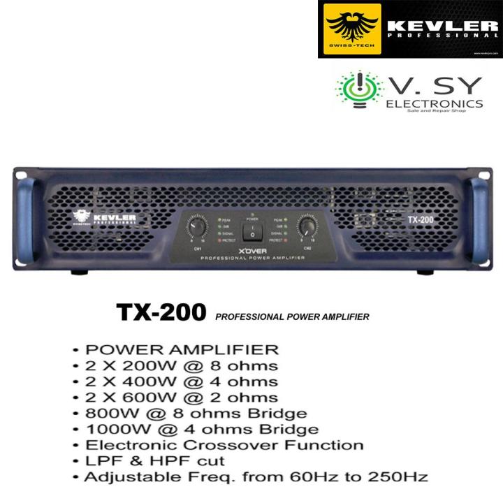 Original 2024 Kevler TX-200 1000W Professional Power Amplifier | Lazada PH