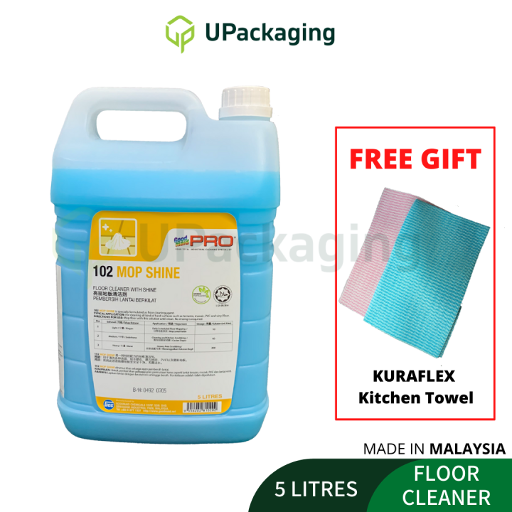 5L GOODMAID GMP 102 Mop Shine 5 Litres Floor Cleaner Shine Cleaning Chemical Drum | Lazada