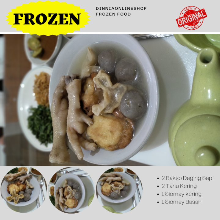 BAKSO CUANKI DAGING ACI KUMPLIT KULINER KHAS BANDUNG (FROZEN FOOD ...