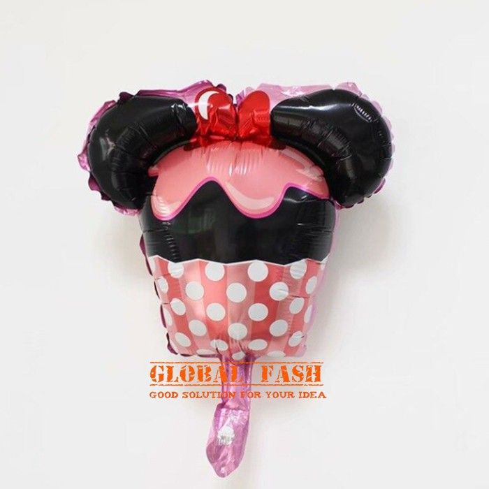 Balon Foil bentuk cupcake minnie mouse / Balon minnie / balon karakter ...