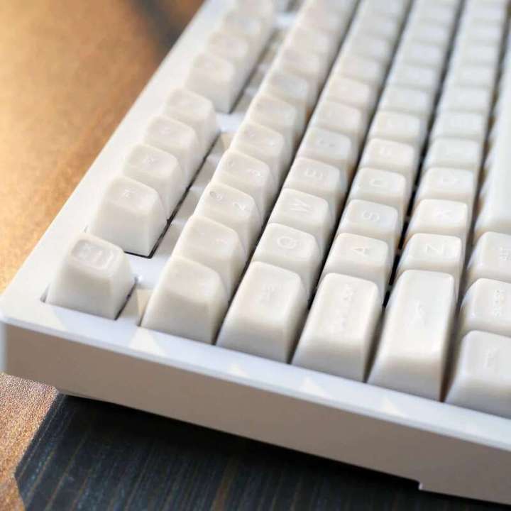 KBDiy 142 Keys PBT White Translucent Keycaps 60% 70% SA Profile Double ...