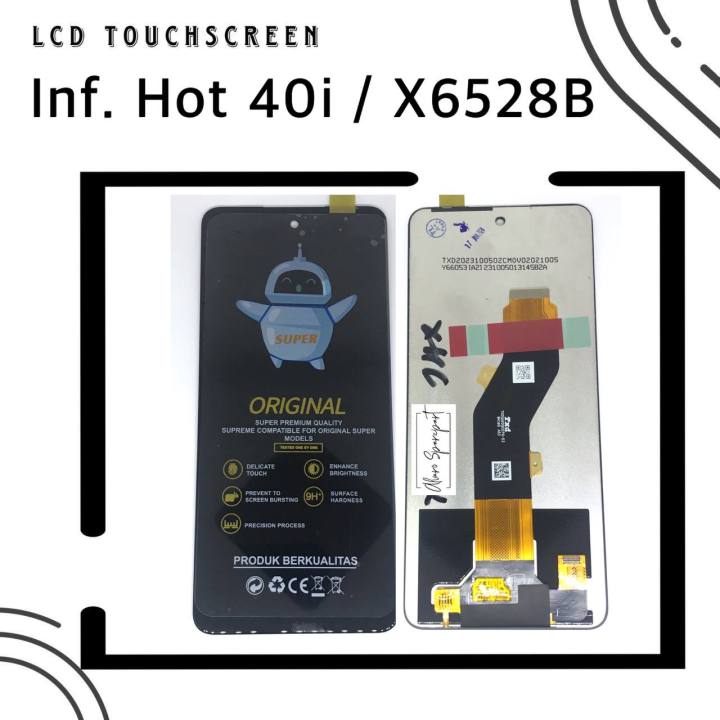 LCD TOUCHSCREEN INFINIX HOT 40i X6528 X6528B FULLSET | Lazada Indonesia
