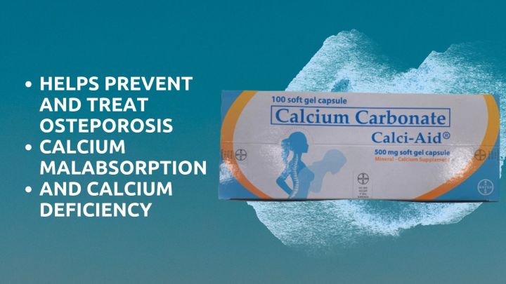 Calci-Aid 500mg soft gel capsule (Calcium Carbonate) 1s | Lazada PH