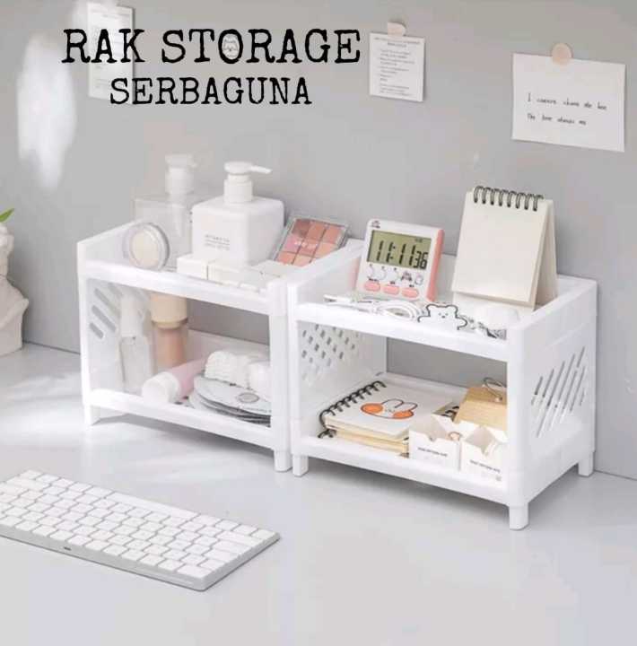Rak Serbaguna Portable / Rak Meja Mini / Rak Portable Plastik ...