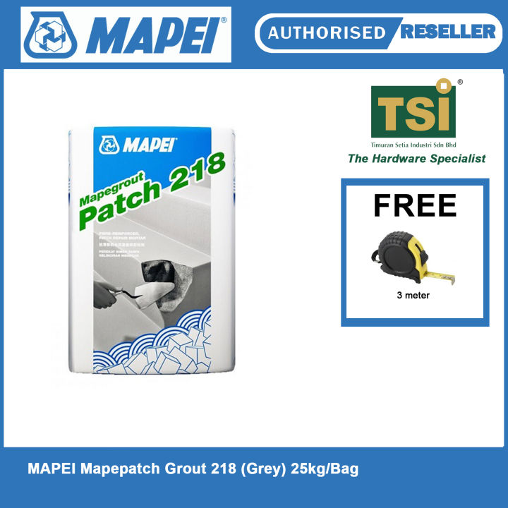 MAPEI Mapepatch Grout 218 (Grey) 25kg/Bag | Lazada