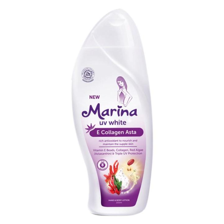 Marina UV White E Collagen Asta Hand & Body Lotion | Lazada Indonesia