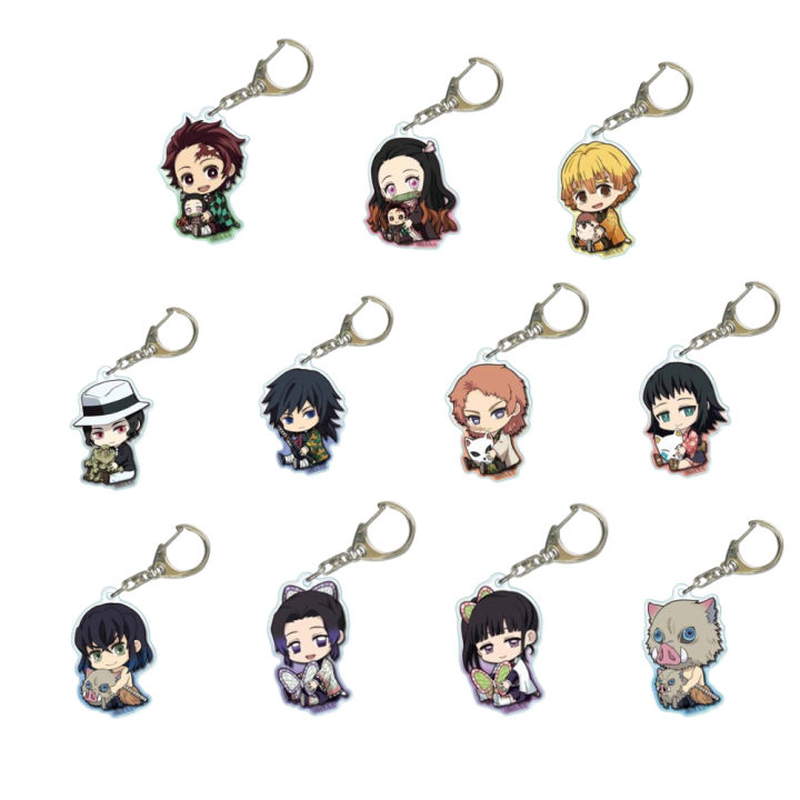 Anime Kimetsu no Yaiba Demon Slayer's Cute Keychain | Lazada