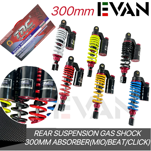 EVAN.SHOP 300mm Mio Beat Click Rear Suspension Gas Shock Absorber Black Made in Thailand | Lazada PH
