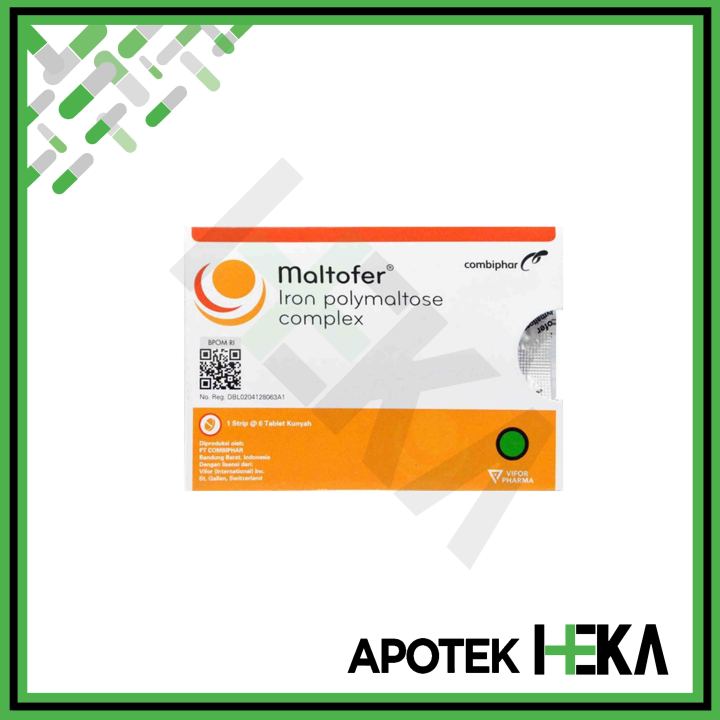 Maltofer Strip isi 6 Tablet - Obat Anemia Kunyah | Lazada Indonesia