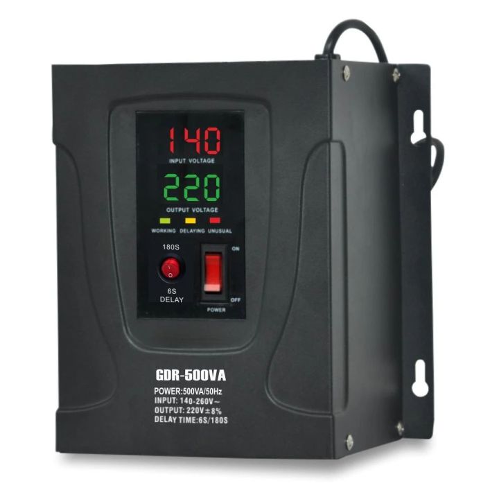 Wall Mounted Type Stabilizer 500VA Automatic Voltage Regulation AVR ...