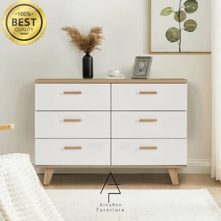 Kabinet 6 Laci modern Meja Nakas Minimalis | Lazada Indonesia