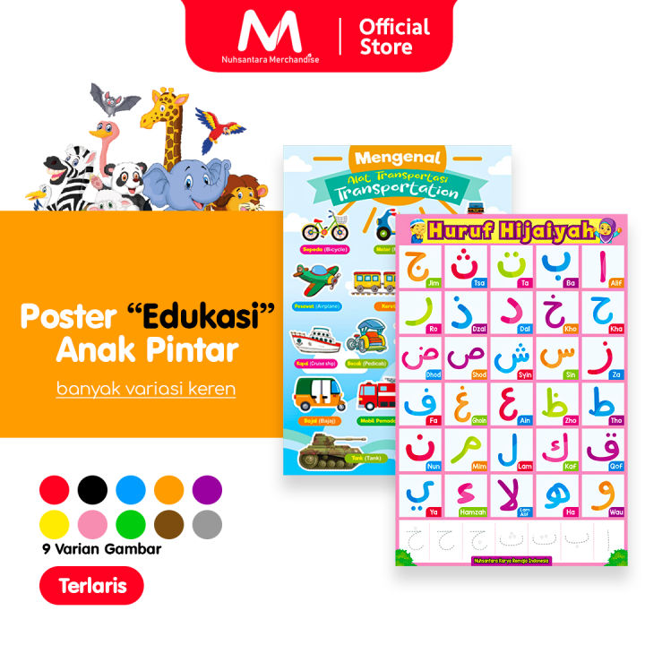 POSTER EDUKASI ANAK / POSTER MAINAN BELAJAR ANAK / USIA BALITA BATITA ...