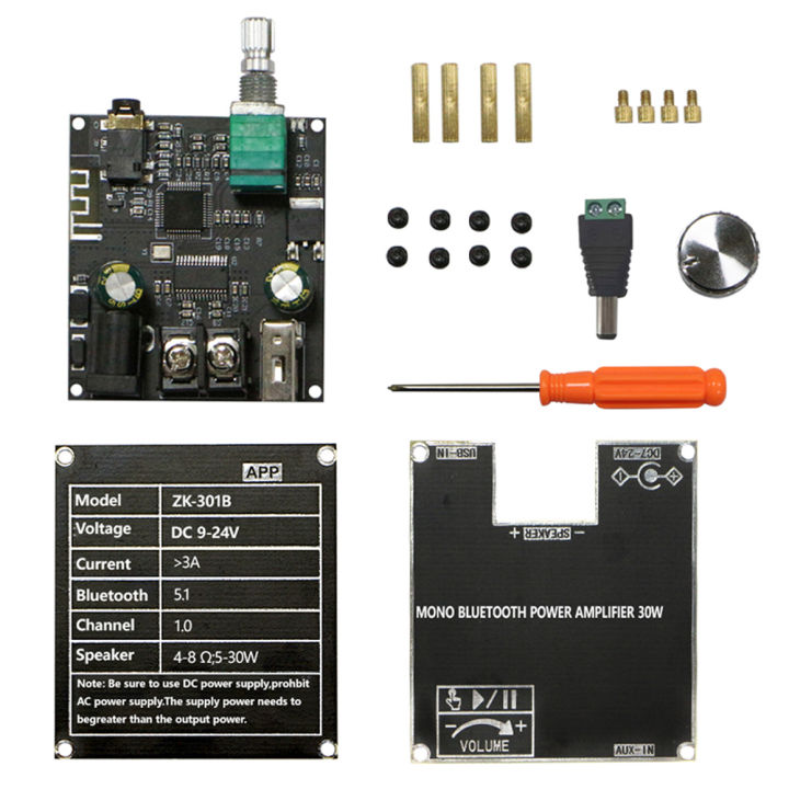 Channel Audio With 30w Box 30w Amplifier Bt5.3 Portable 30w Amp Mono ...