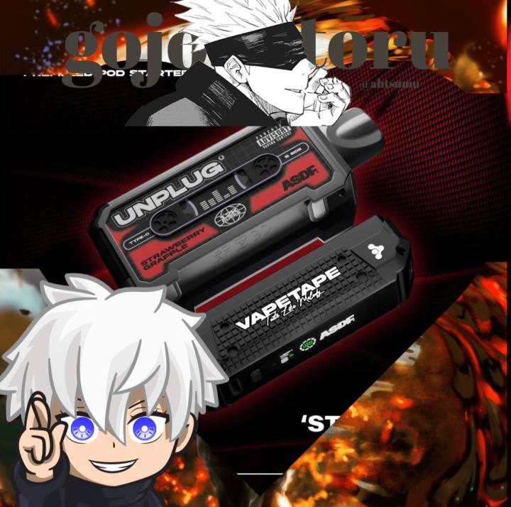 KEDAI GOJO-SATORU SUPER PRODUCT VAPETAPE STARTER KIT UNPLUG PREFILLED ...