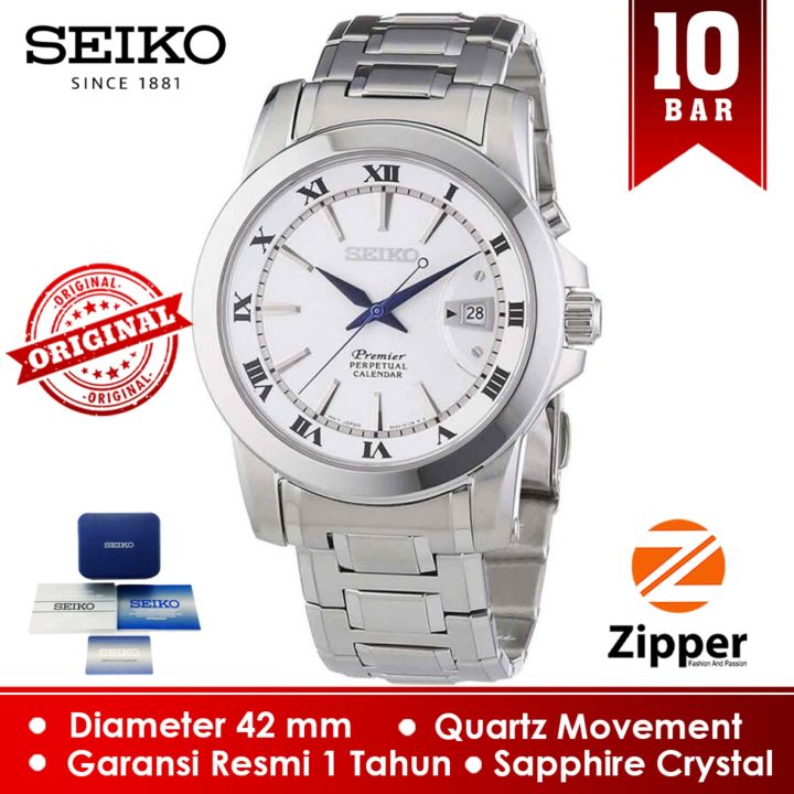 Clearance Sale Seiko SNQ139P1 Perpetual Calendar Jam Tangan Pria Tali ...