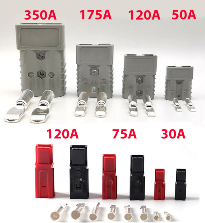 1 x Red 1 x Black Anderson Power Pole Connector 30A 75A 120A Plug ...