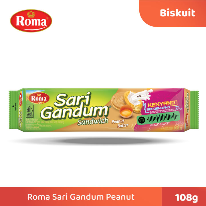 Roma Sari Gandum Peanut 108 gr | Lazada Indonesia