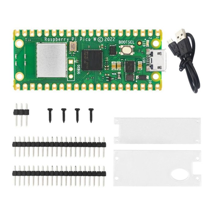For Raspberry Pi Pico W Development Board RP2040 Dual Core Wireless Motherboard with Acrylic ...