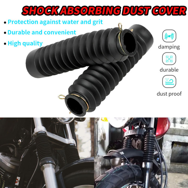 Pinph RUBBER BOOTS MOTORCYCLE FRONT SHOCK COVER FRONT FORK COVER 1 PAIR ...